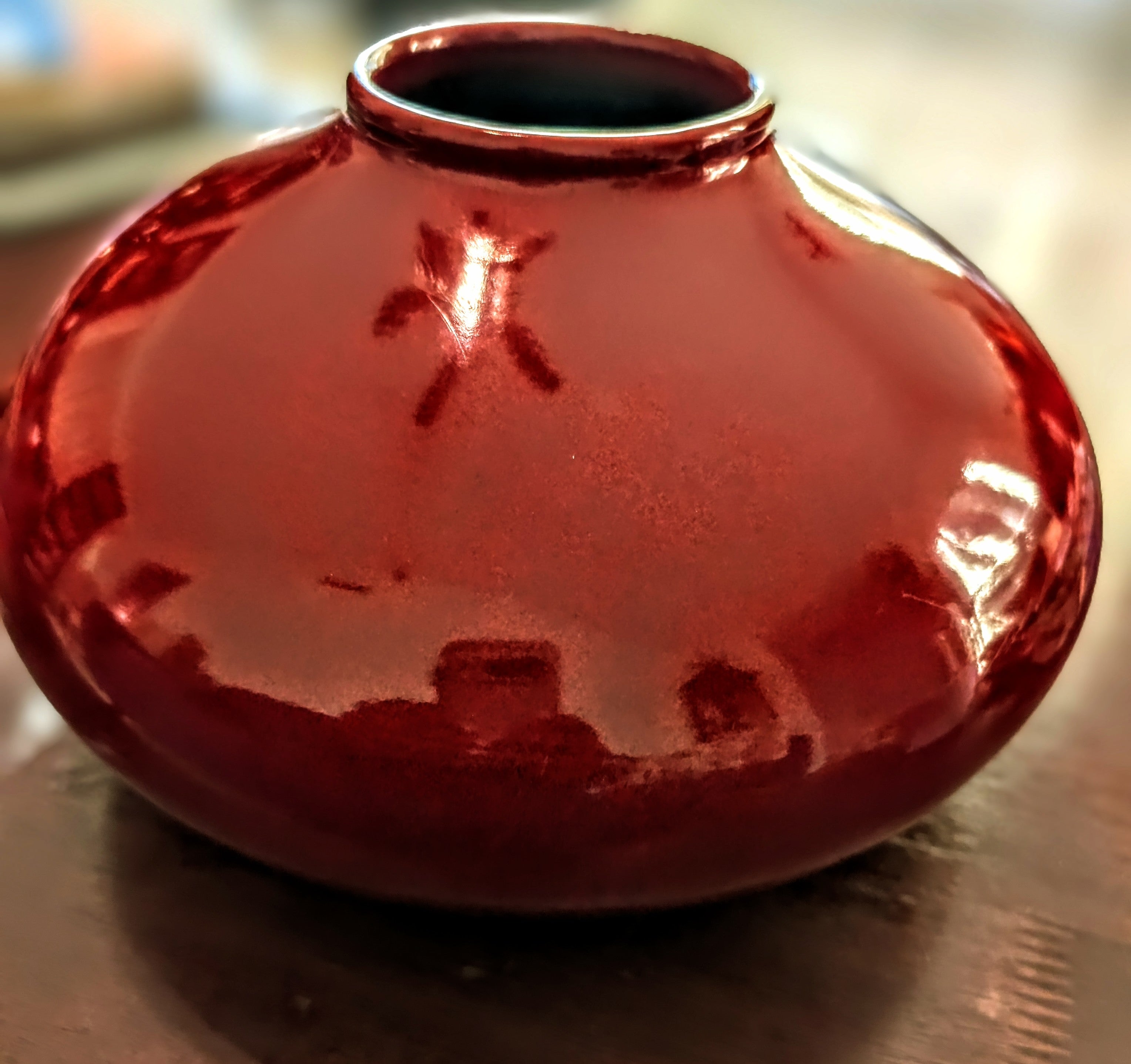 Burgundy Clay Pot – Esprit Colibri, LLC